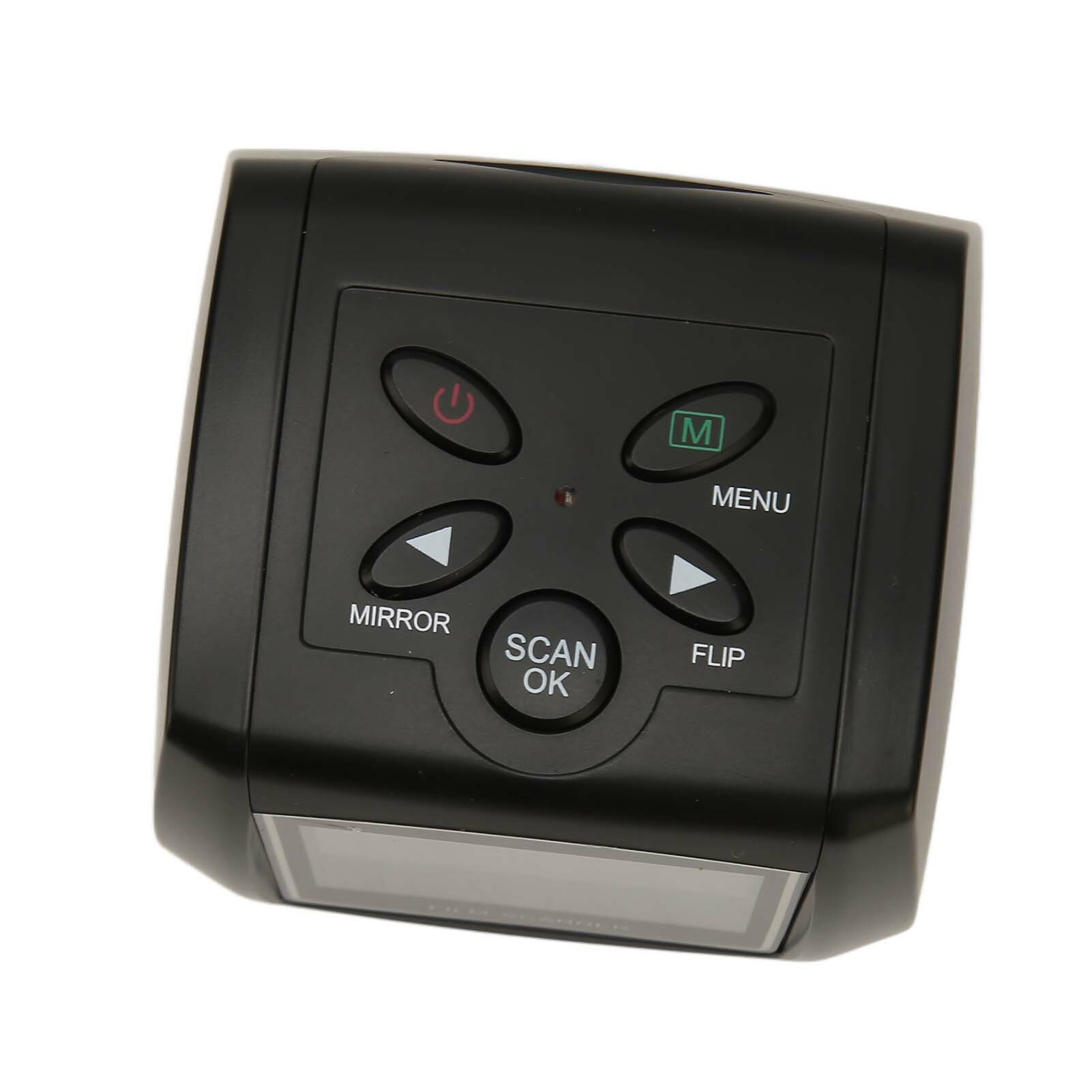 Сканер пленки 2,36 дюйма TFT LCD 5MP JPEG Предварительный просмотр Воспроизведение Редактирование CMOS Слайд-сканер для 35 мм/135 мм Цвет Черный Белый