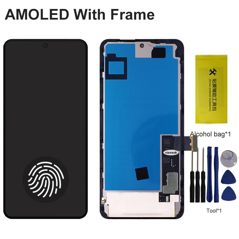 6,7 'для Google Pixel 8 Pro для AMOLED Google Pixel 8 Pro G1MNW GC3VE ЖК-дисплей, сменный преобразователь сенсорного экрана в сборе