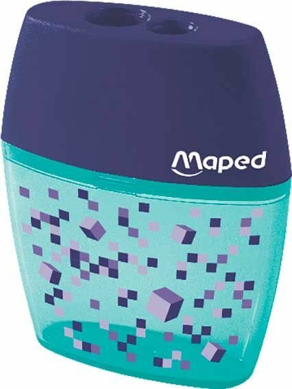 Точилка Maped "Shaker Pixel Party", с контейнером, 2 отверстия