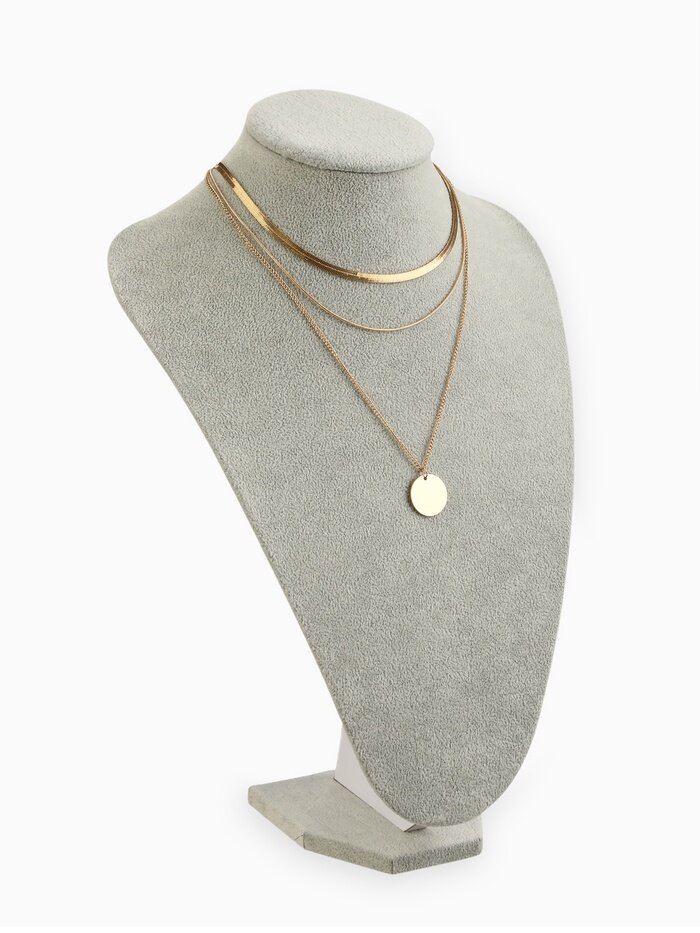 Бюст для украшений QF, 23×17×35 см, h=35 см, серый