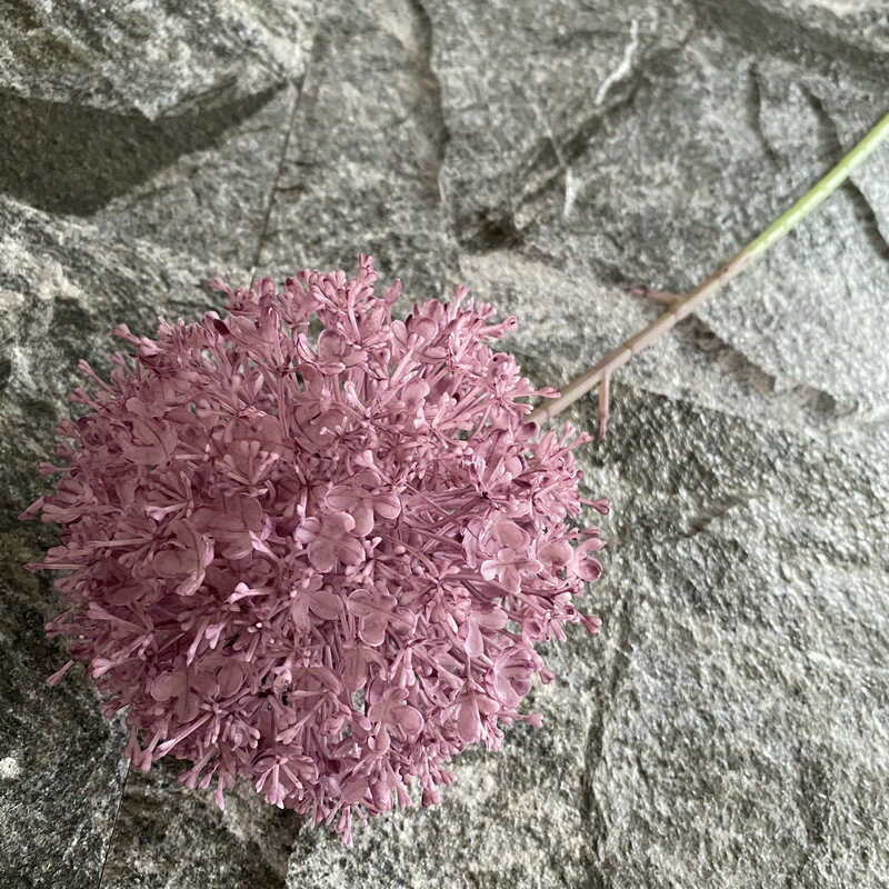 Фейк аллиум гигантеум куст из экологически чистого пластика для фотосессий и праздников светло-фиолетовый