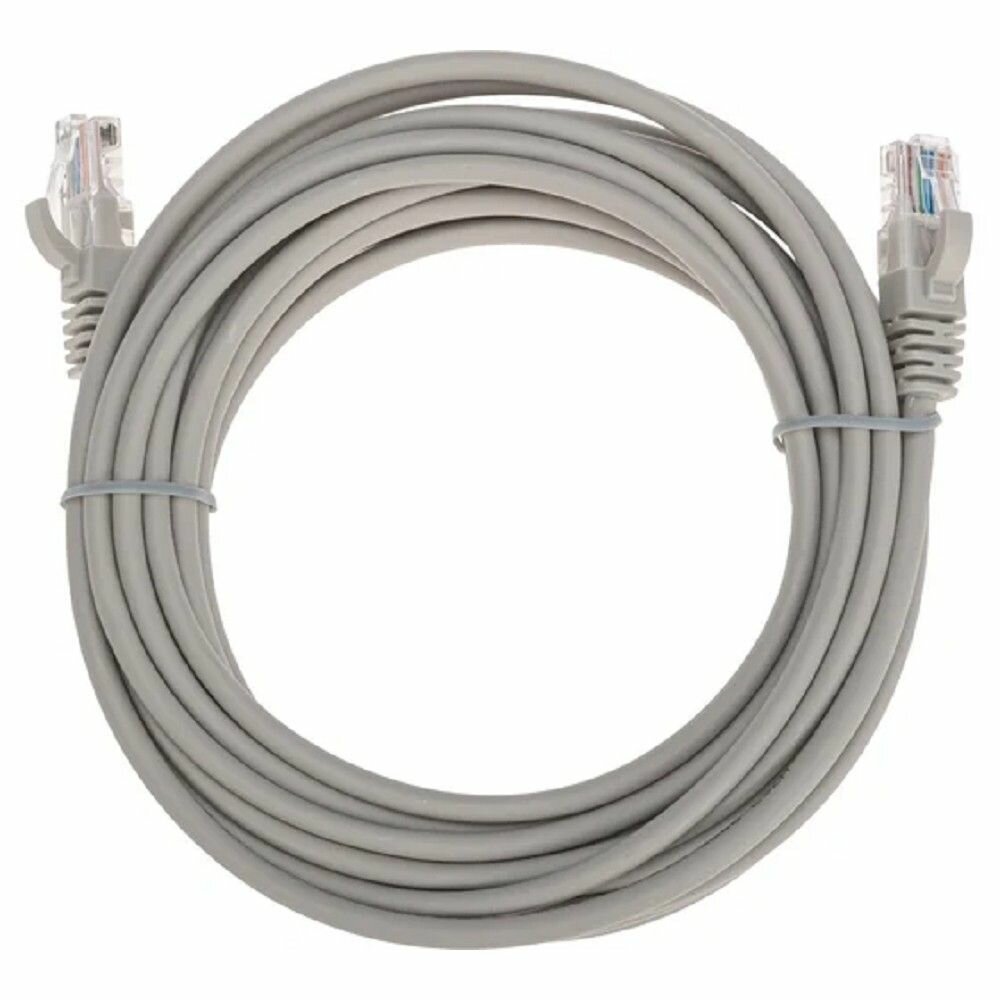Rexant Патч - корды сетевые, телефонные 02 - 0100 - 5 Патч - корд U UTP, CAT 5e, RJ45 - RJ45, 26AWG, LSZH, серый, 5м