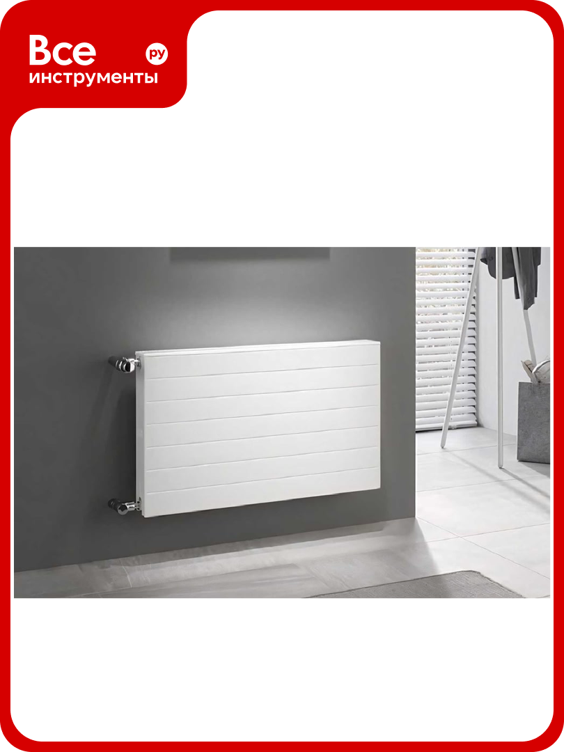 Радиатор Kermi Therm X2 Line PLV220301301R2, стальной, настенный, белый, мощность 1240 Вт, длина