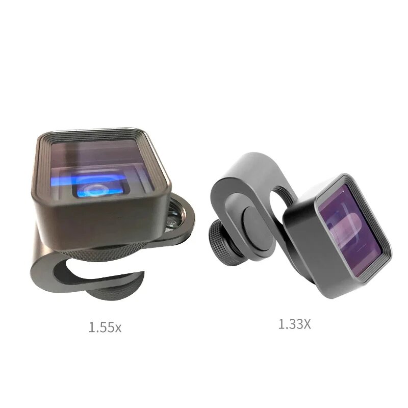 1,33X 1,55X анаморфотный объектив HD с широким экраном, широкоэкранная зеркальная видеокамера для iPhone 16 15 Max, мобильный телефон Huawei Xiaomi 1.33X and 1.55X Lens