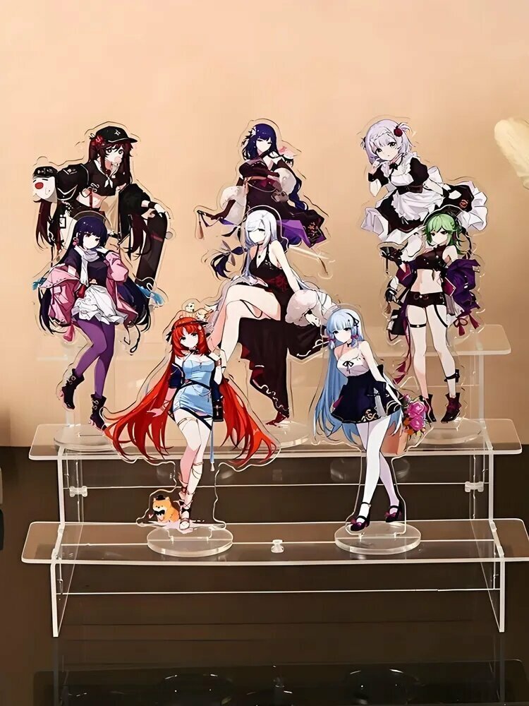 Акриловая витрина, подставка для моделей, трехслойная витрина, 40x15x14 см.