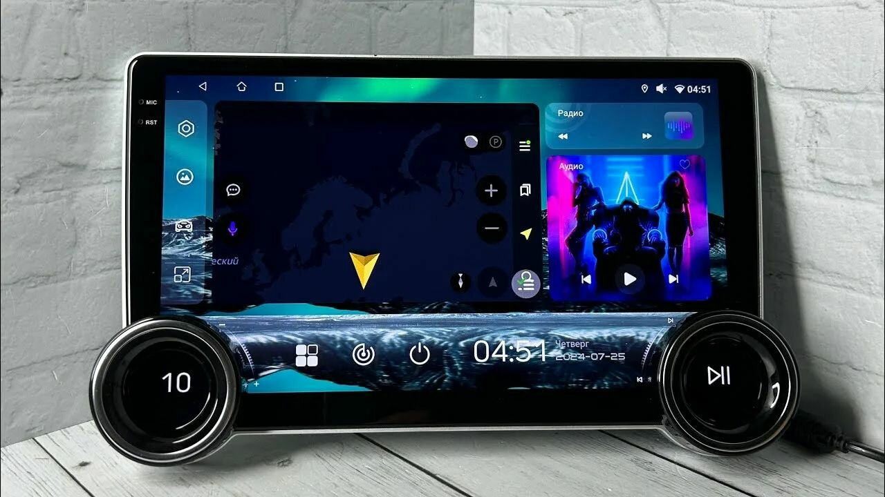 Магнитола для Citroen С4 Aircross, 4/64GB, Ситроен С4 Аиркросс + Переходная рамка