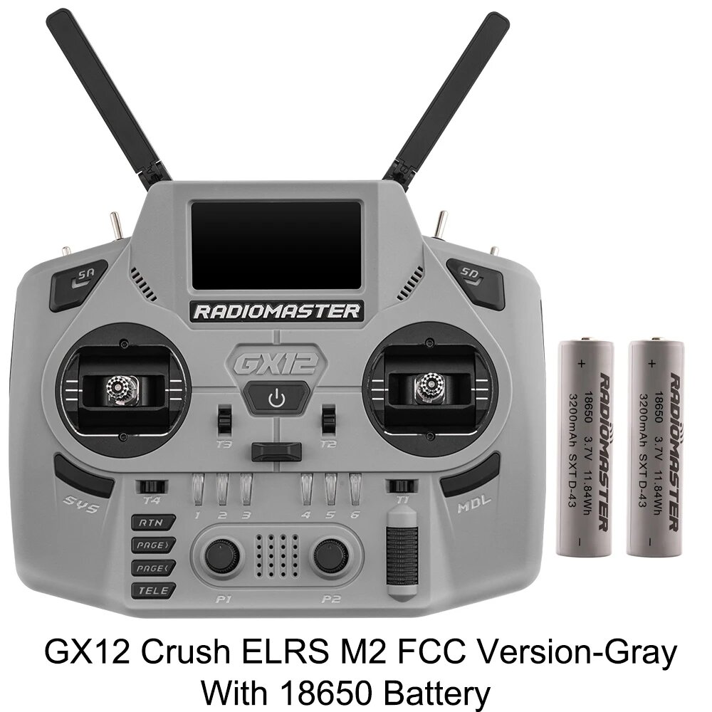 Radiomaster GX12 Crush Серый, FCC M2 18650