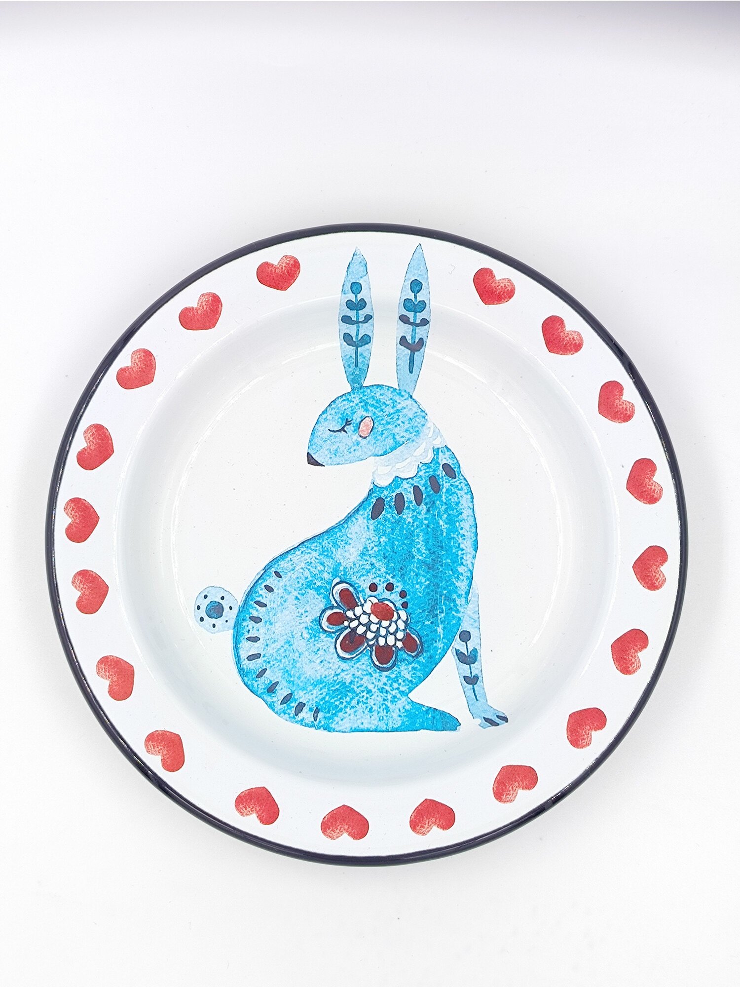 Тарелка эмалированная Эмалика "Янис" 0.5л