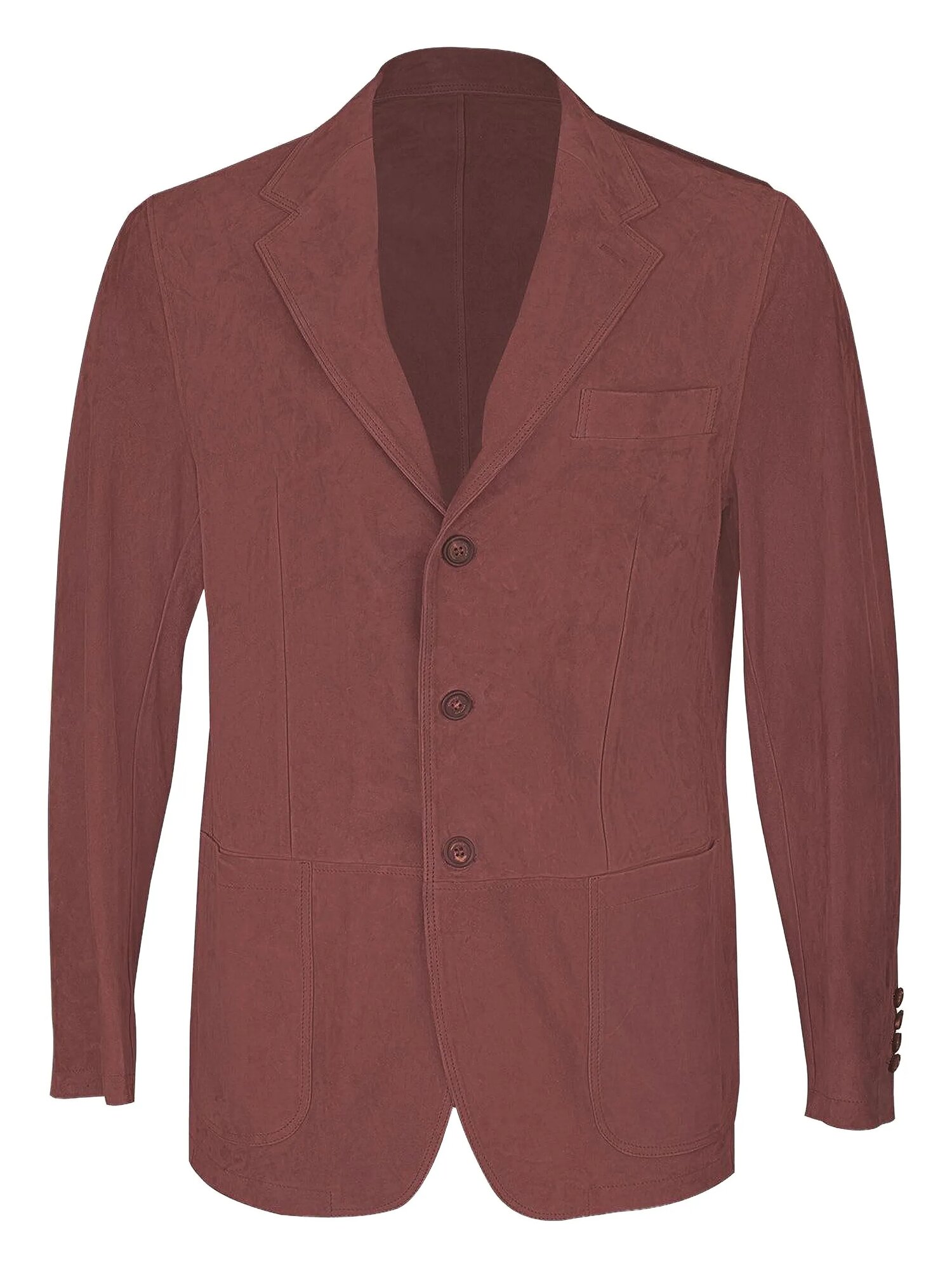 Пиджак Suede single-breasted blazer