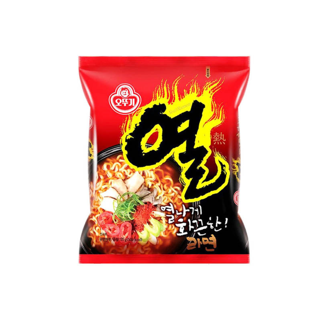 Лапша быстрого приготовления Оттоги Ель Рамен острый 120 г, Южная Корея