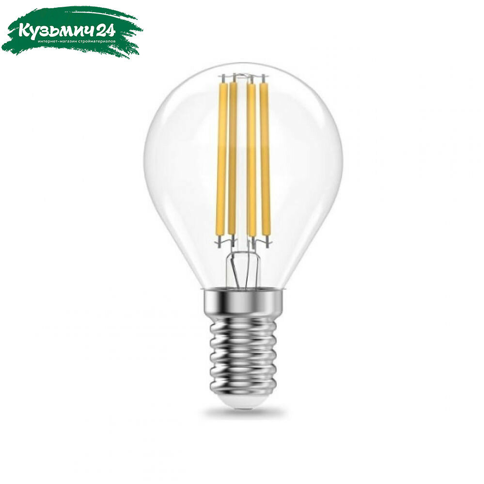 Лампа Gauss Filament Elementary Шар 12W 730lm 2700К Е14