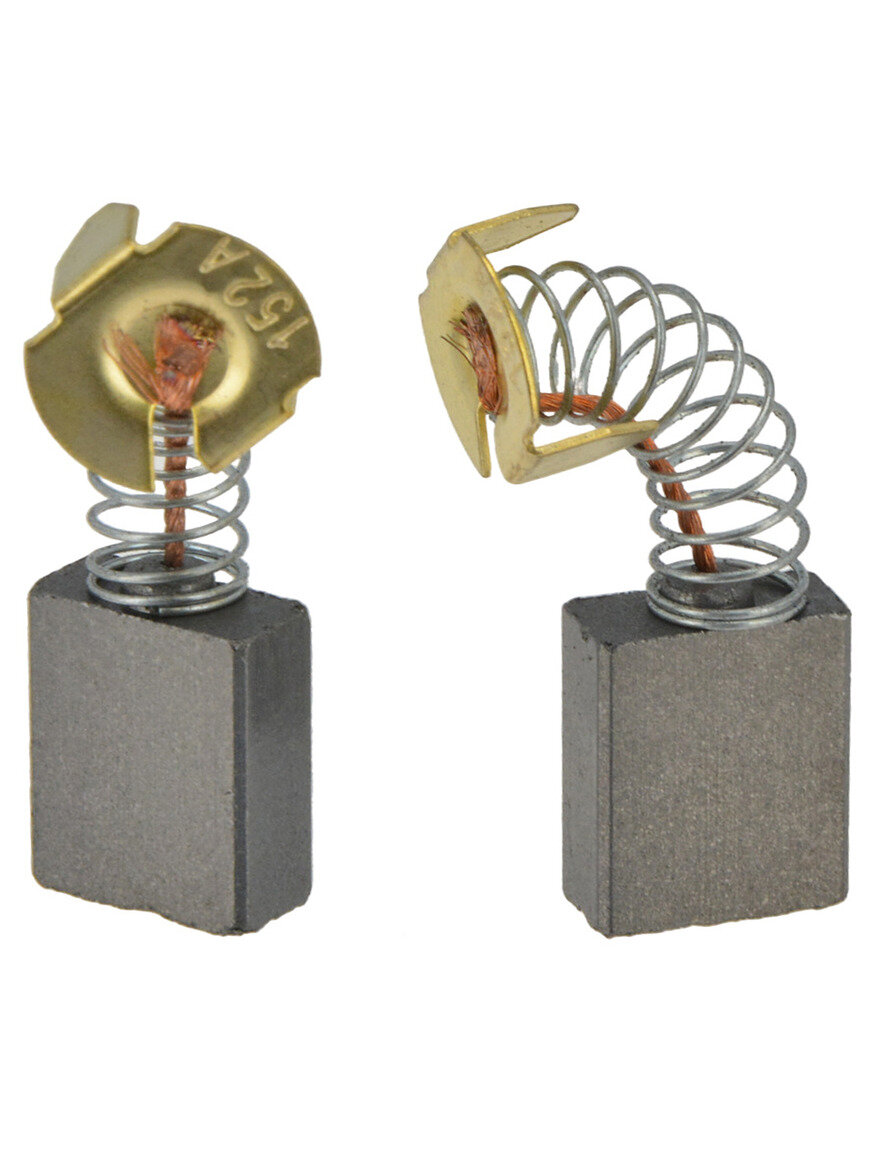 Щетки угольные 13,5х6,5х17 (пружина, пятак-уши) для пилы торцовочной P.I.T. PCM255-C мастер