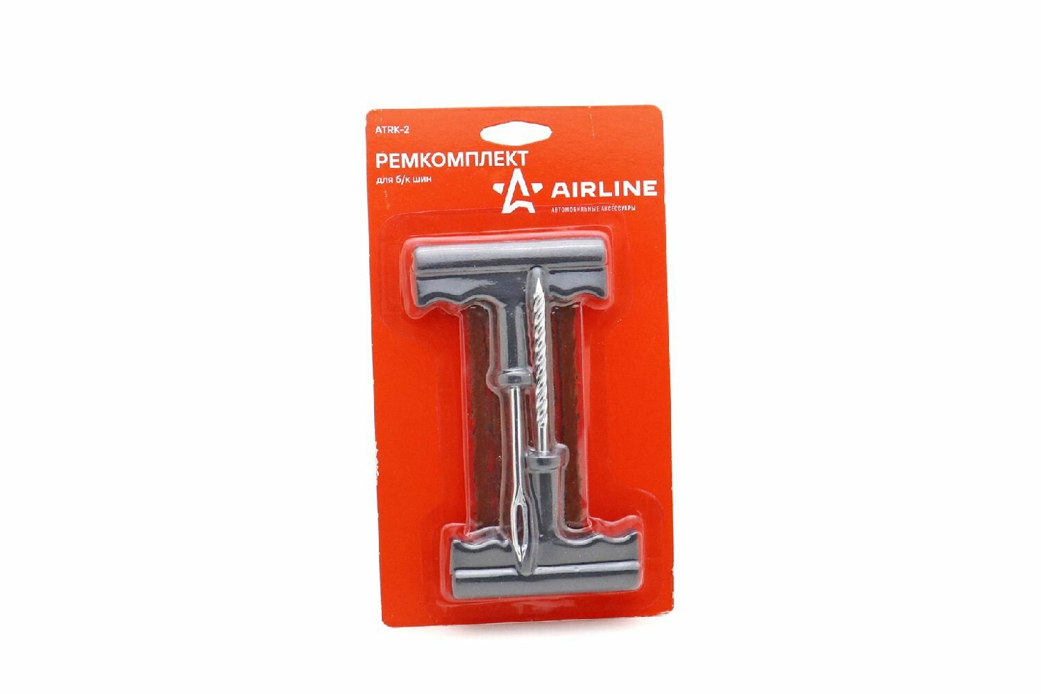 Набор для ремонта бескамерных шин (шило, игла, жгуты 5 шт) AIRLINE ATRK-2