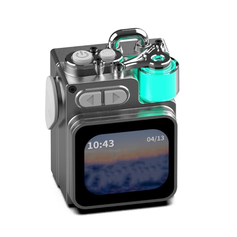 Bluetooth-совместимый Динамик Из Цинкового Сплава С Экранным Дисплеем, Подсветкой RGBs Ambients, Портативный Беспроводной Динамик Для Путешествий На открытом Воздухе И Домашнего Использования