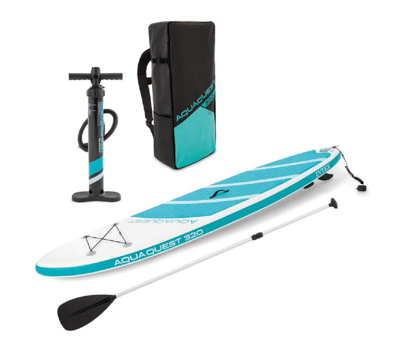 Надувная SUP-доска Intex Aqua Quest 320 (68242), весла, насос