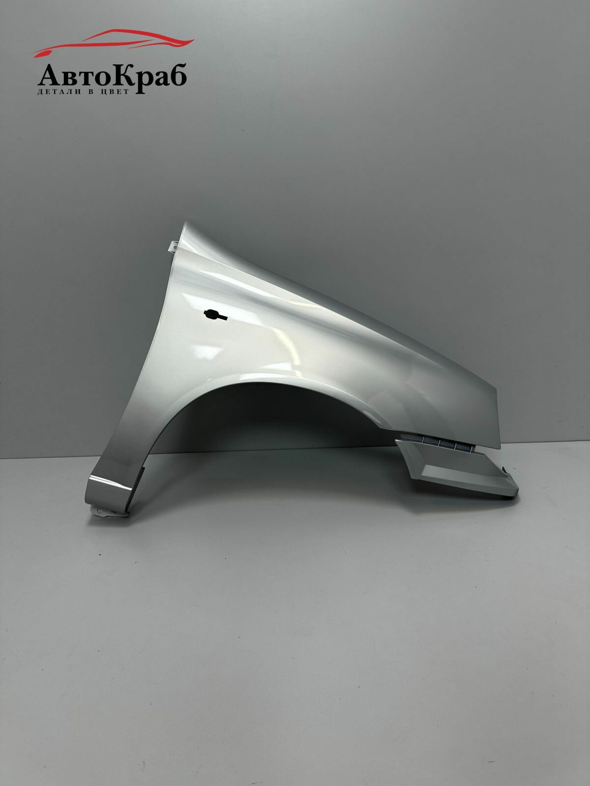 Крыло переднее правое пластиковое в цвет для Лада Калина 1 2004 - 2013 г. 610 - рислинг