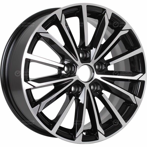 Колесный литой диск KHOMEN KHW1611 (ZV16_Octavia/Golf/Jetta) R16x6.5 5x112 ET50 CB57.1 Black_FP