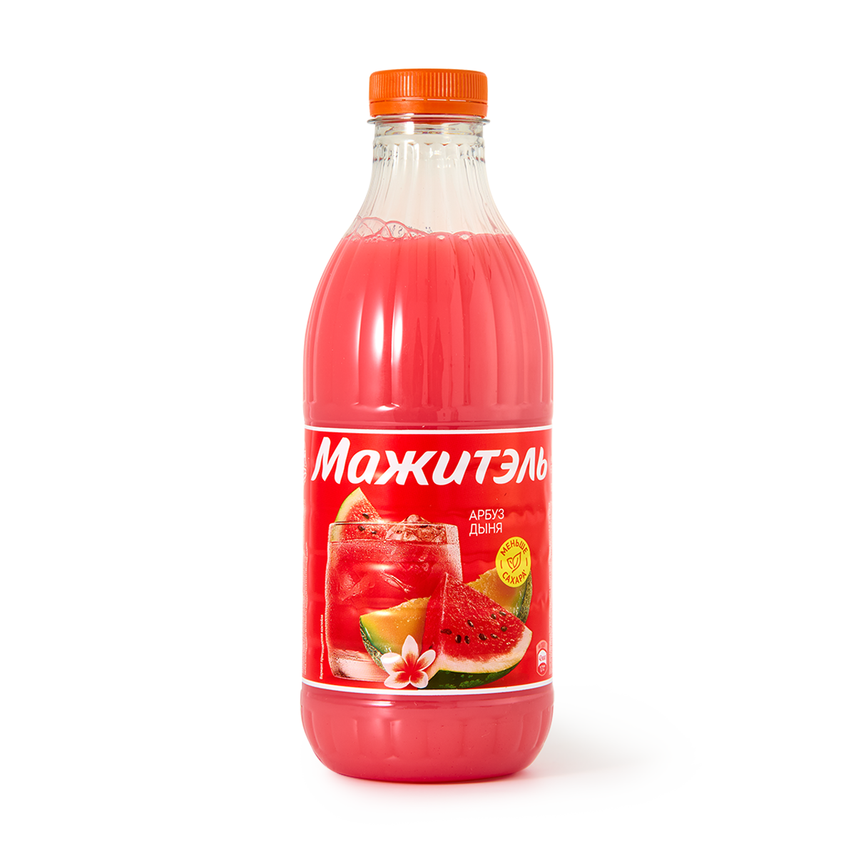 Напиток Мажитэль "Арбуз-Дыня", сывороточный, с соком, 910 мл