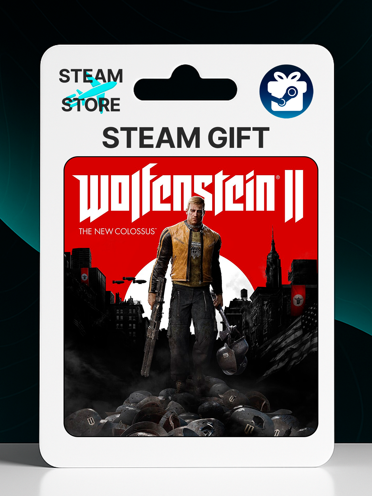 Игра Wolfenstein II: The New Colossus Steam Gift PC/ПК | регион СНГ | Подарок Стим