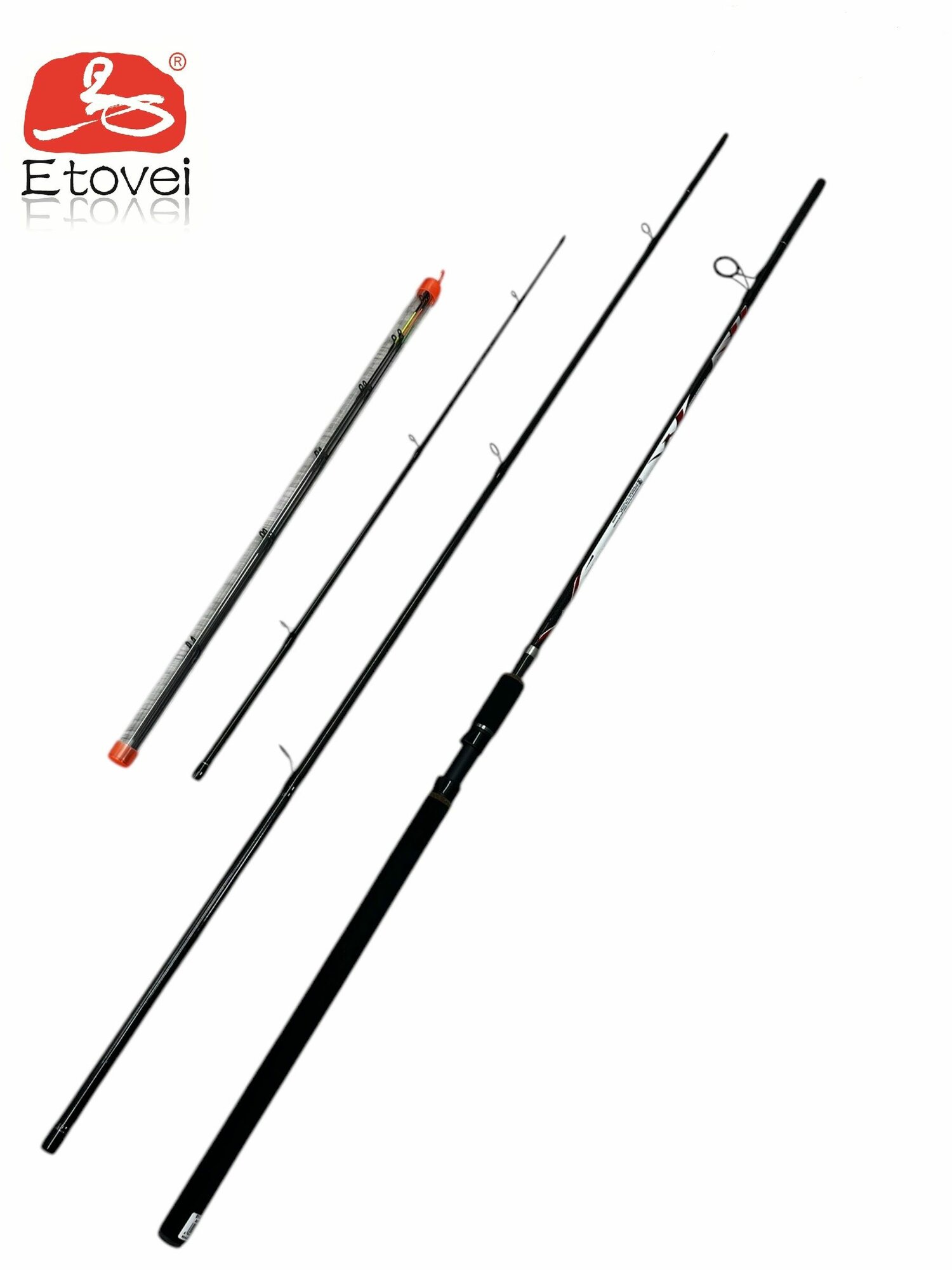 Фидерное лёгкое удилище Silver Bird, тест 40-120 г, 3.3 м, 3 квивертипа (вершинки) в комплекте