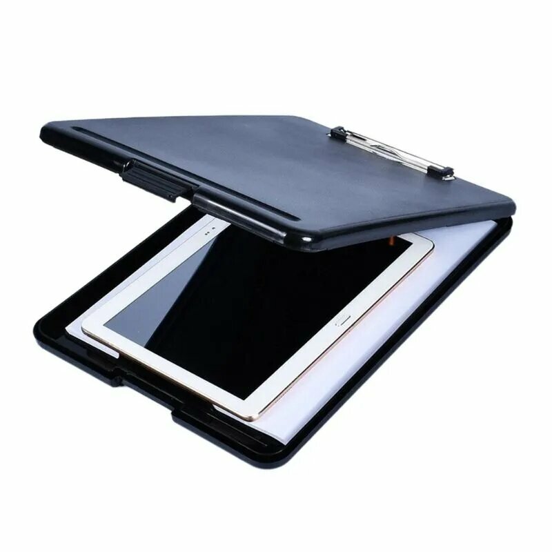 Кейс с планшетом, водонепроницаемая папка для документов, Сплошной черный цвет