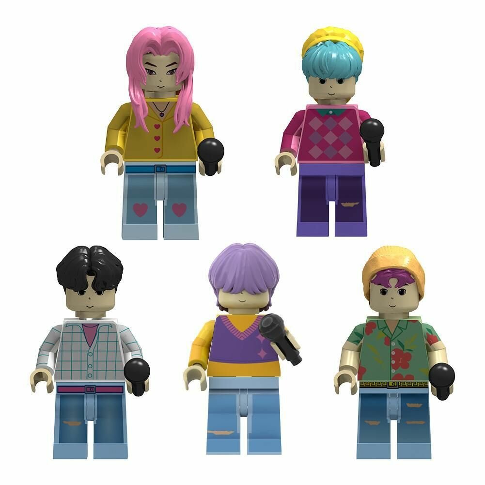 Аниме фигурки Кей-поп-охотницы на демонов / KPop Demon Hunters фигурка ; коллекционная статуэтка для рабочего стола, украшение для стола, 1 шт. (Высота 5 см)