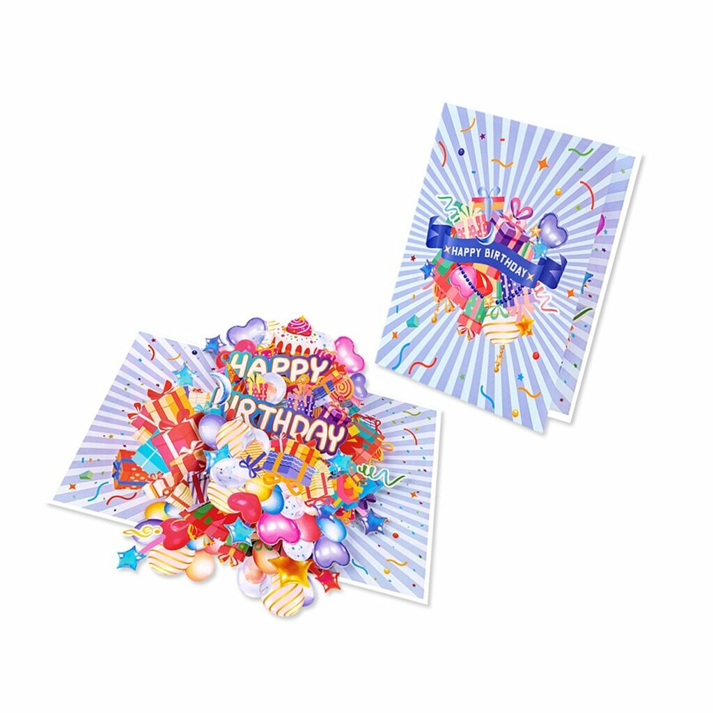 Всплывающая Поздравительная Открытка На День Рождения Ручной Работы Из Бумаги С Уникальным Визуальным Дизайном Пригласительный Билет Для Вечеринок Подарки