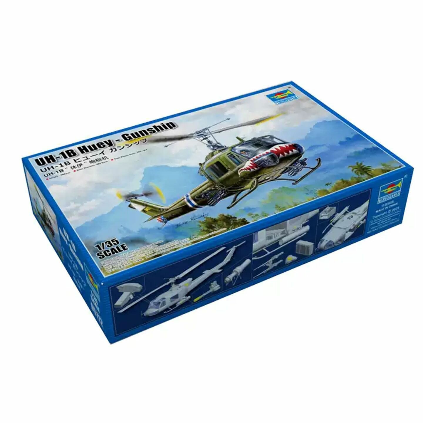 Trumpeter 05112 1/35 UH-1B "Хьюи" - боевой вертолет