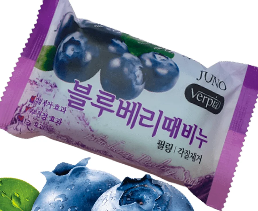 Мыло-пилинг для лица И тела VERPIA С экстрактом черники 150Г снаб