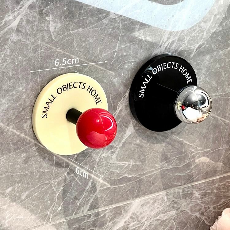 Настенный крючок для ванной с милым дизайном, без сверления, водонепроницаемый, с клейкой основой, для хранения резинок для волос в туалете