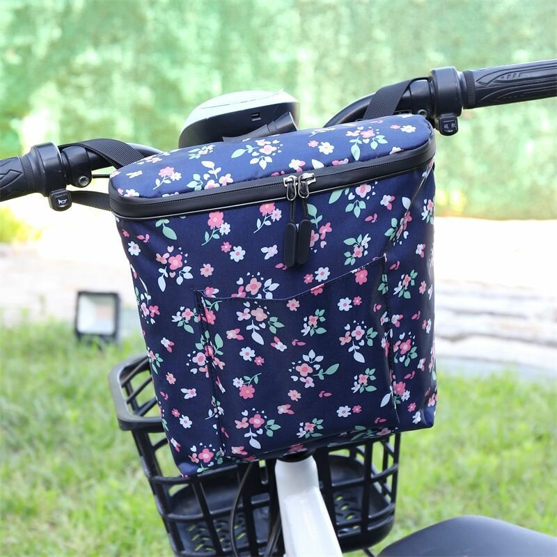 Передняя сумка для электровелосипеда, универсальные аксессуары для электровелосипедов, большая вместимость, сумка для хранения, органайзер для зарядного устройства, сумка для телефона