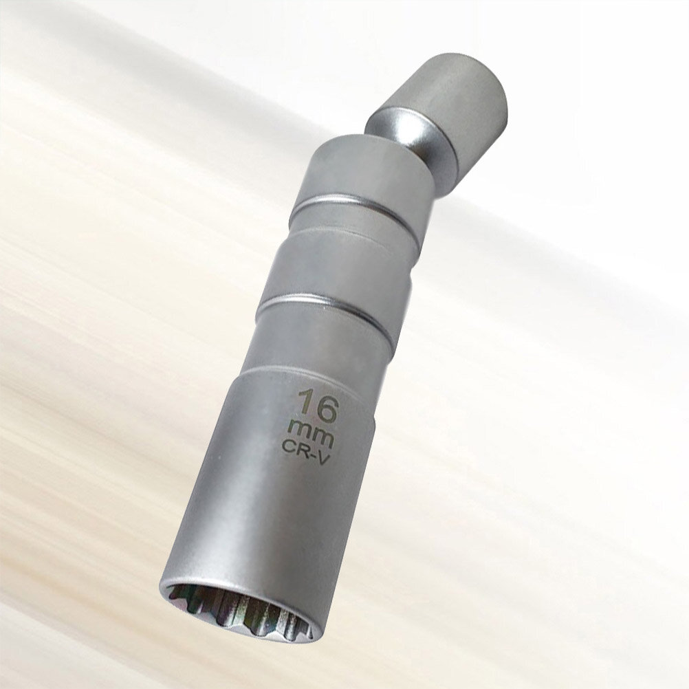 Магнитный 12-гранный ключ для свечей зажигания 16 мм с приводом 3/8 для автомобиля