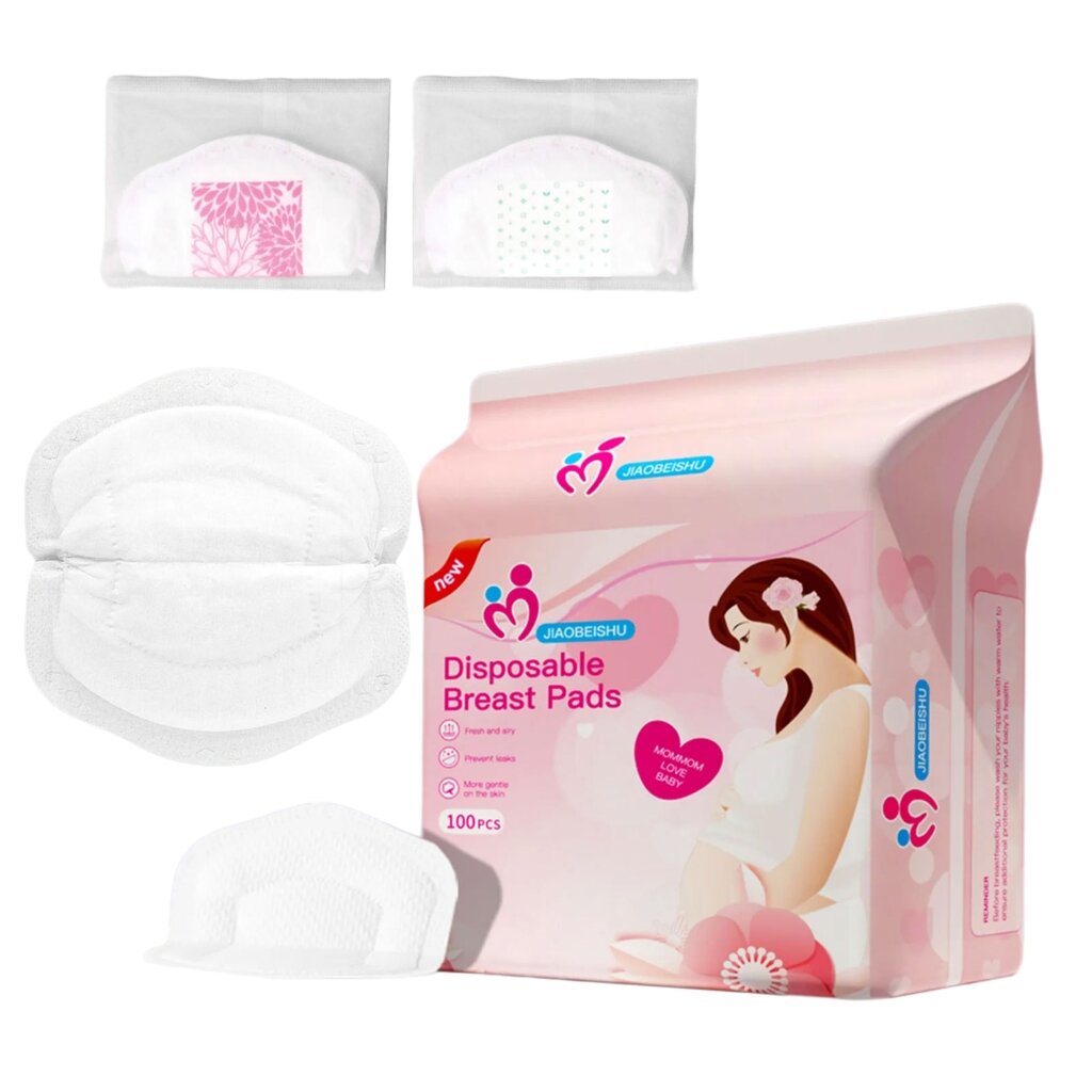 1 Пакет Одноразовых Прокладок для Кормления Грудью, Супер Впитывающая Герметичная Прокладка для Груди, Удобный Послеродовой Продукт
