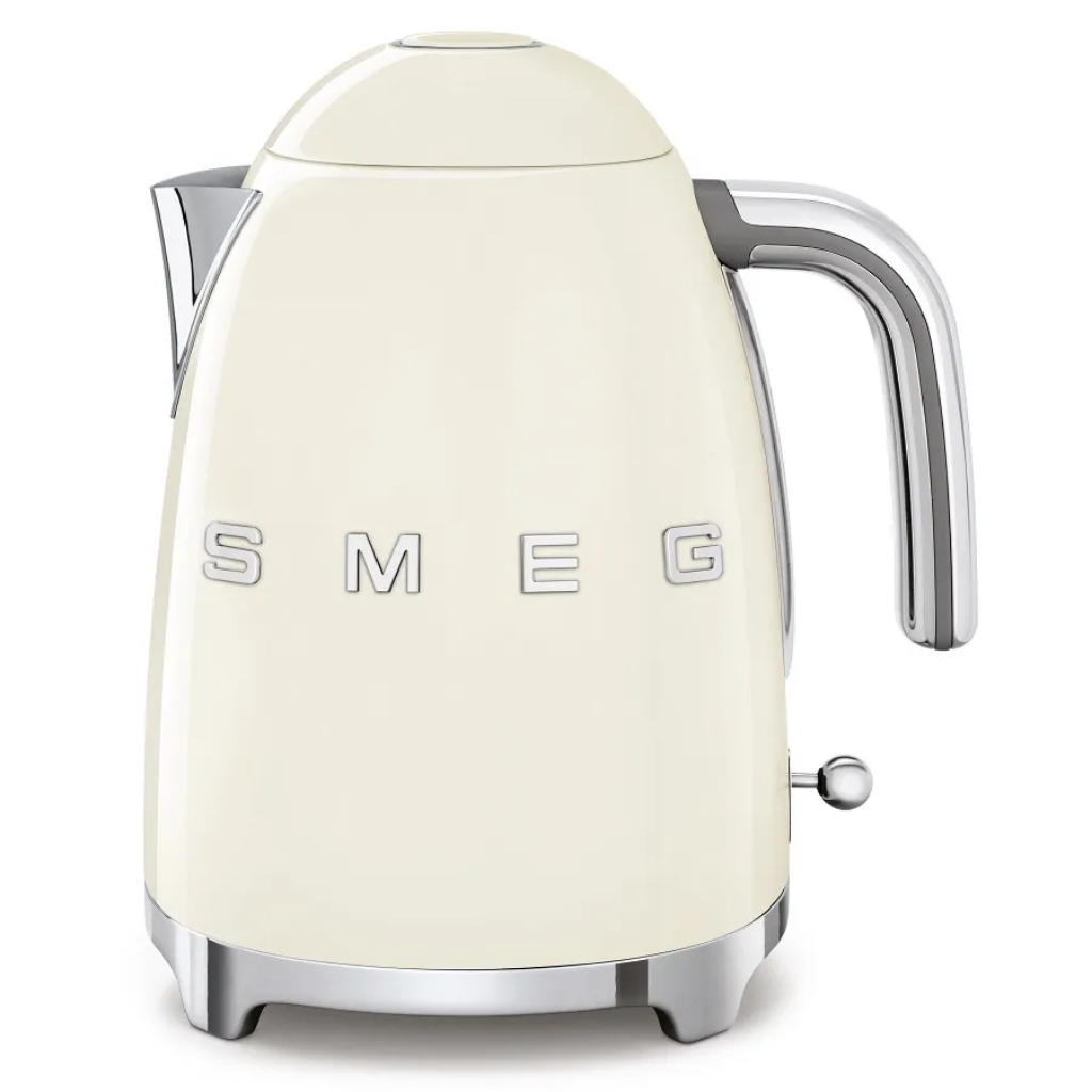Чайник Smeg (KLF03CREU), металлический, 2400Вт, 1,7л, кремовый