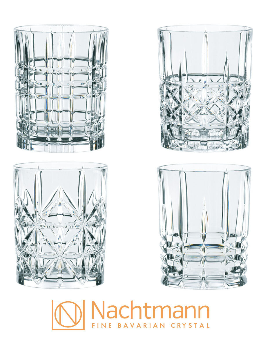 Набор стаканов для виски Nachtmann Highland 345мл, 4шт, бессвинцовый хрусталь