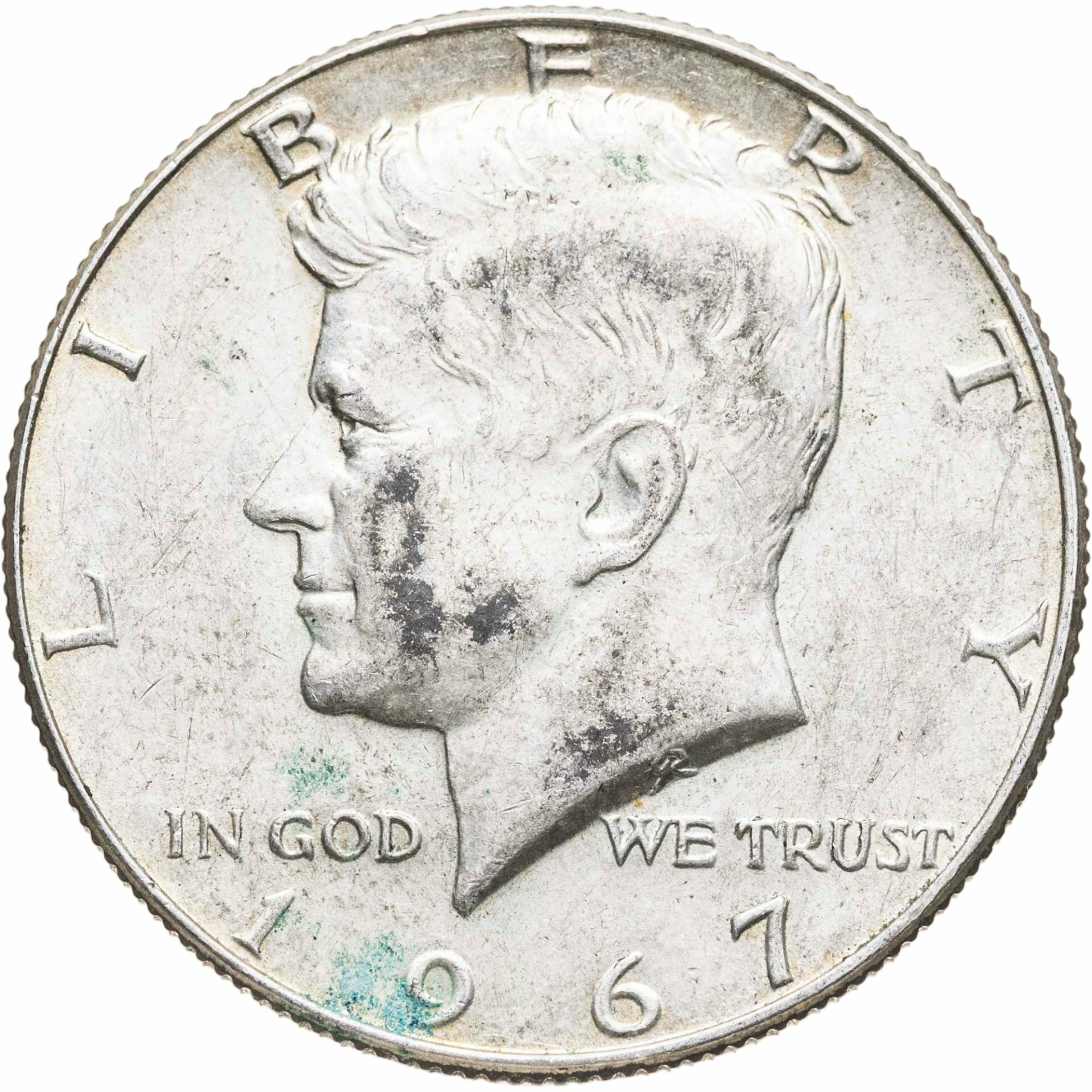 США 50 центов 1/2 доллара, half dollar 1967 Kennedy Half Dollar Кеннеди, Серебро 400, в сохранности AU-UNC
