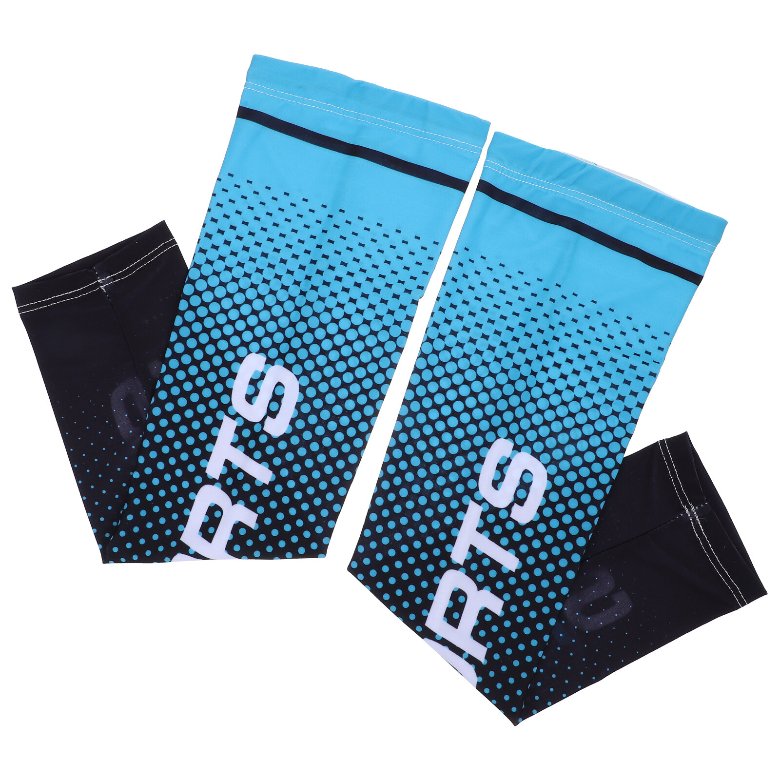 Летние защитные рукава из ледяного шелка, голубые, для защиты рук