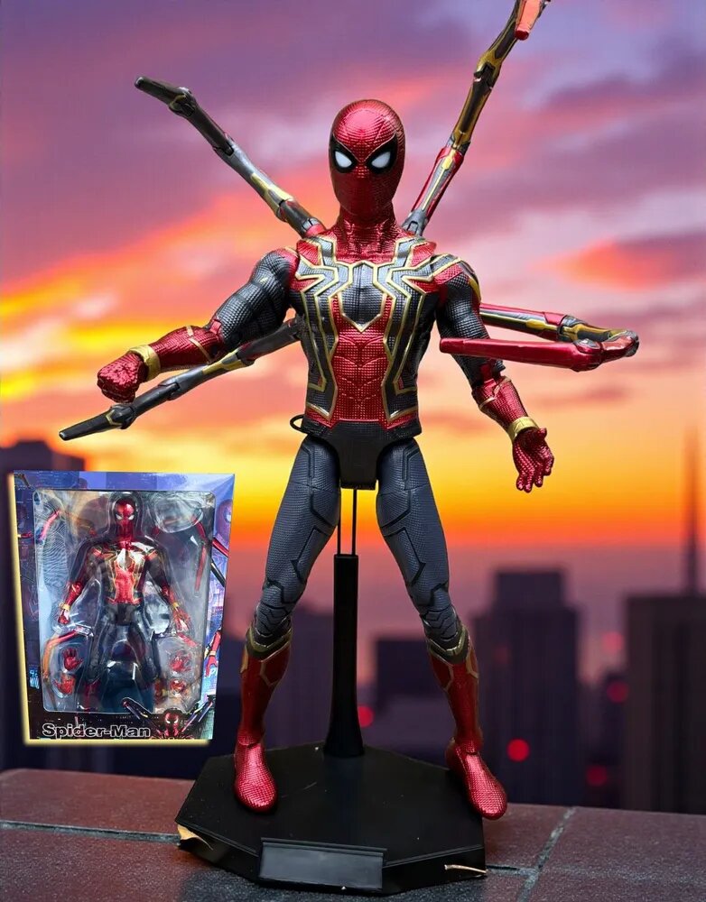 Фигурка Марвел Мстители Железный Человек-паук / Marvel Spider Man (45см) красные клешни