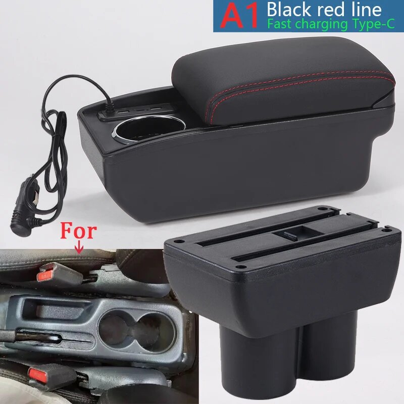 Подлокотник в авто A1 Fast charging, черный