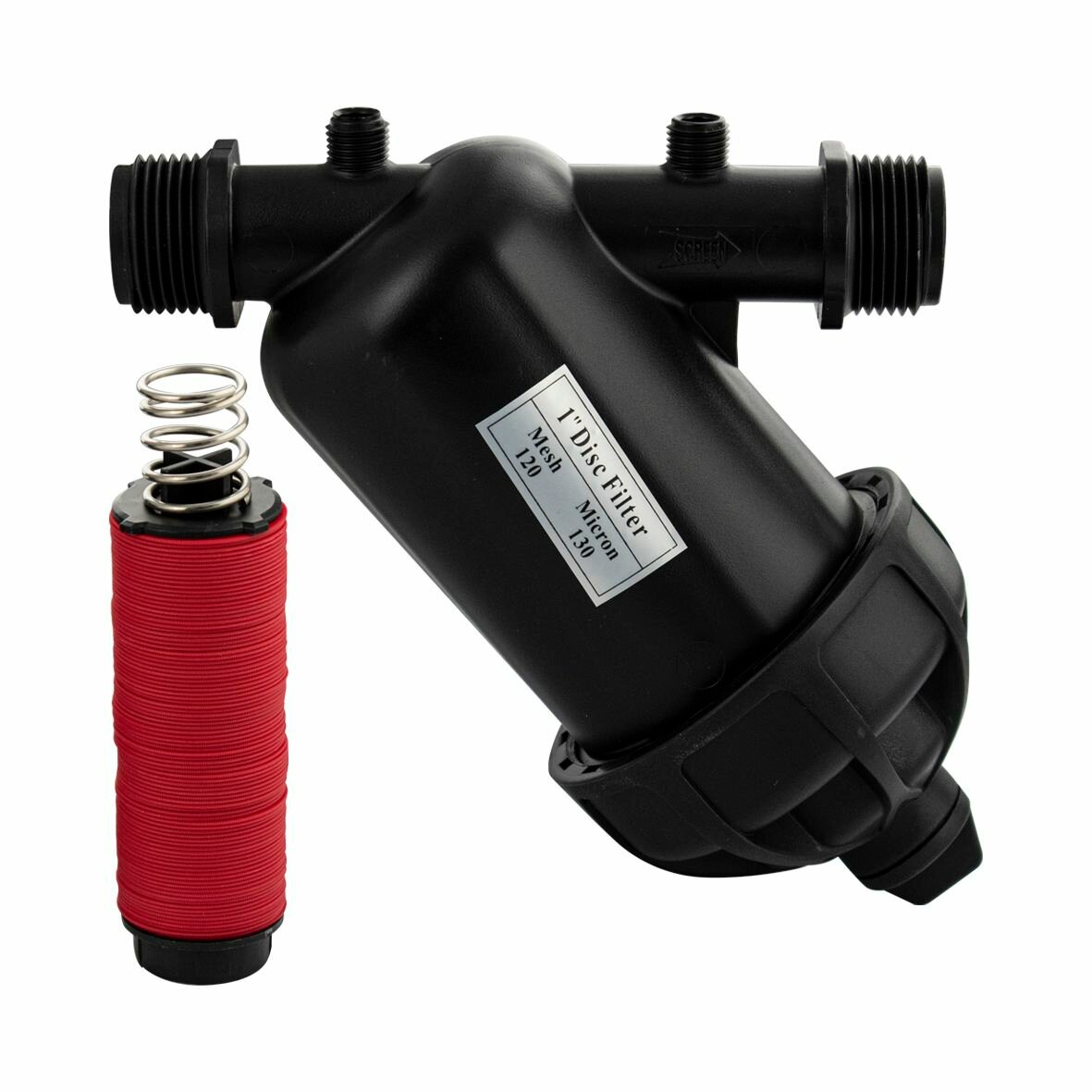 Фильтр грубой очистки МАК 4618 черный 1 " ш/ш из АБС пластика картридж пластиковые кольца