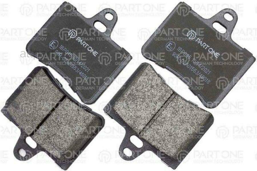 PART-ONE 1BP045 Колодки тормозные дисковые rear, CITROEN C5 I/II 01>, C5 BREAK I/II 01>, 70.6x73x15.2