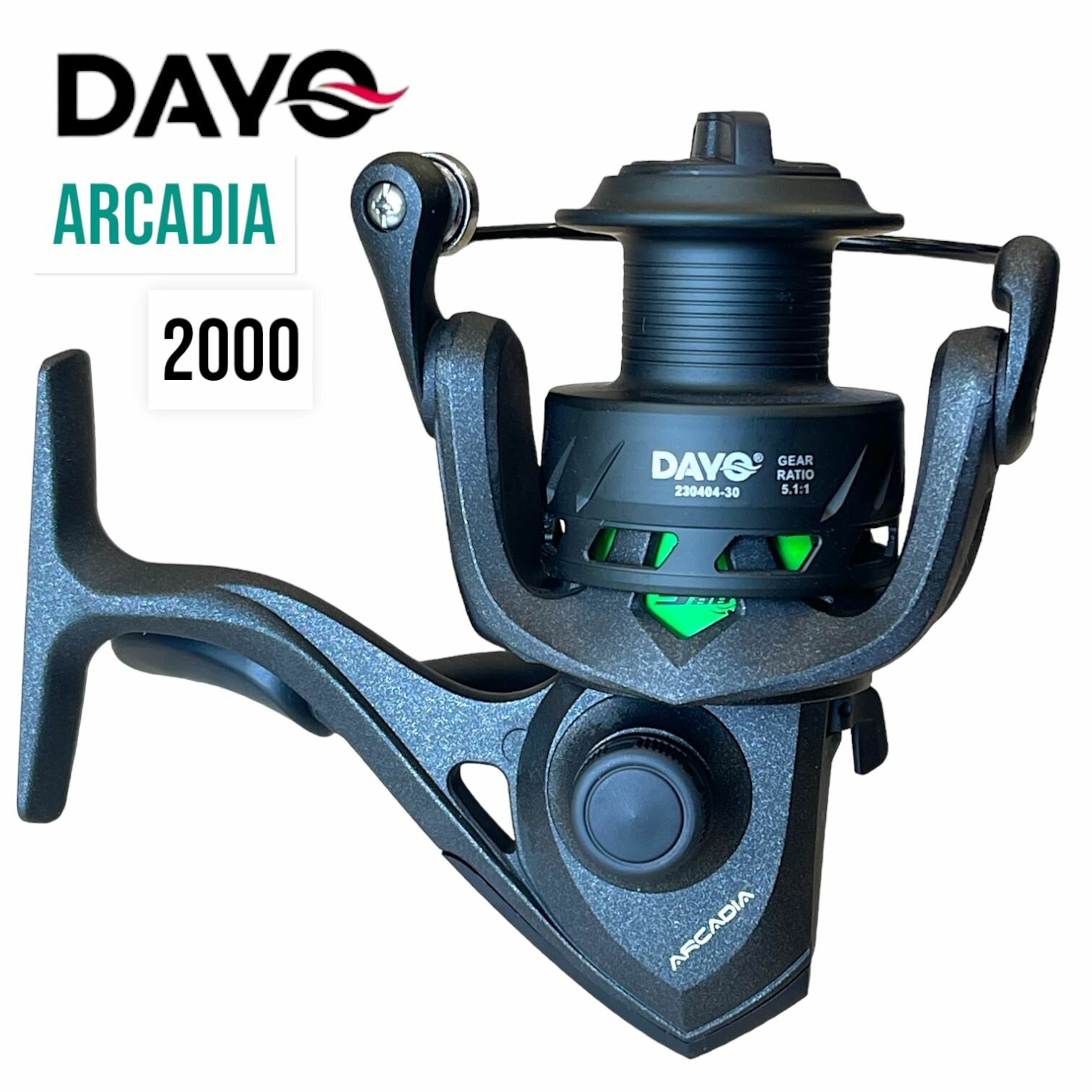 Катушка Dayo Arcadia 2000 3+1 на спиннинг ультралайт, поплавочную удочку, доюй аркадия