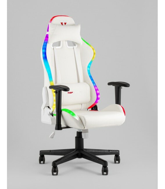 Кресло спортивное Гиффа белый на черной базе