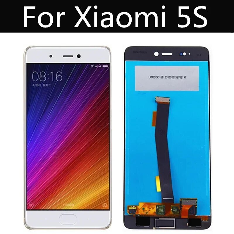 5,15-дюймовый ЖК-дисплей для Xiaomi Mi 5S M5S 2015711 ЖК-дисплей с сенсорным white no frame