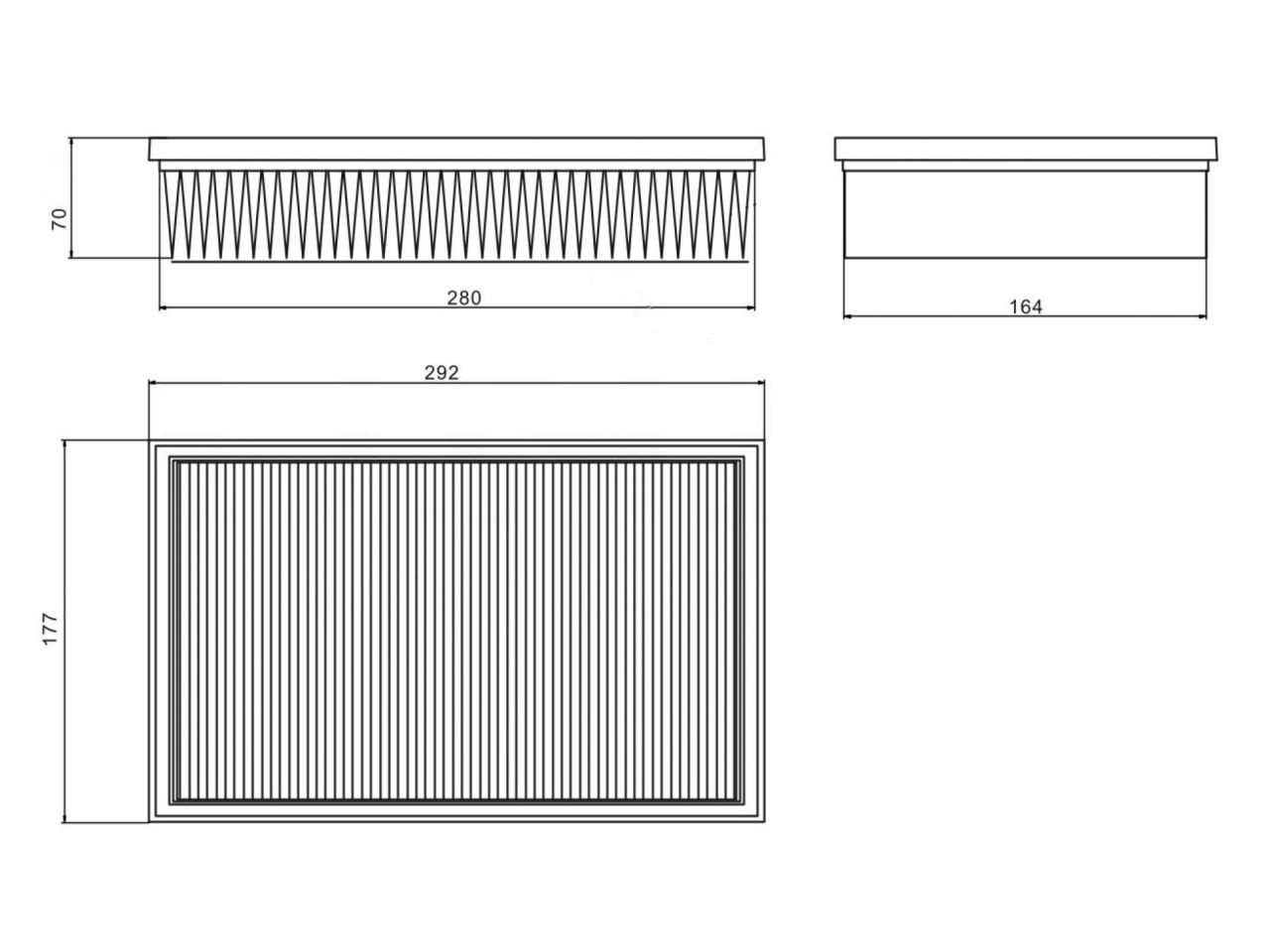 UNIO FLT-10189 (2555162 / 5Q0129620B / 5Q0129620D) фильтр воздушный фильтр воздушный VW Polo (Поло) vi 17-, Passat (Пассат)