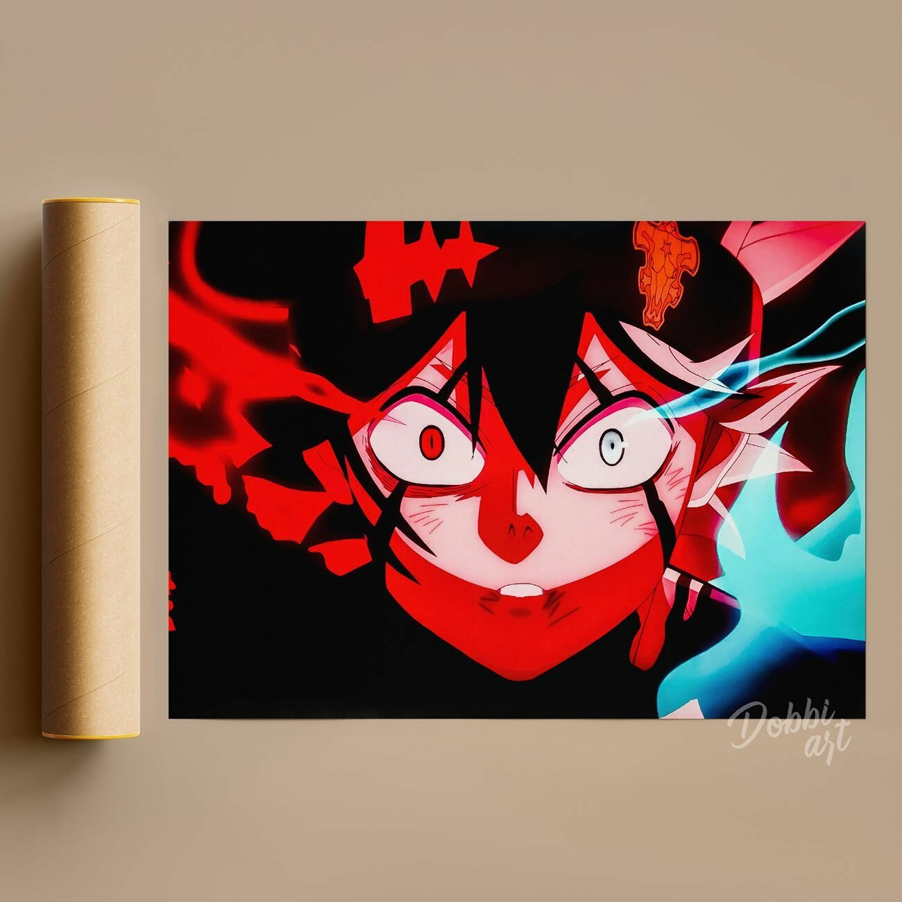 Постер Черный клевер 30х40 см без рамы/ Аниме Манга black clover Аста/ Плакат по Аниме, для интерьера, в подарок