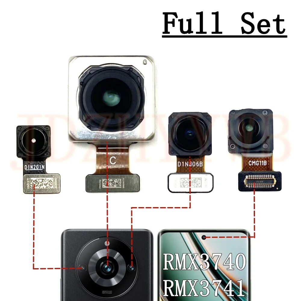 Передняя задняя камера для Realme 11 Pro + RMX3740, RMX3741, передняя часть для 11 Pro plus Full Set