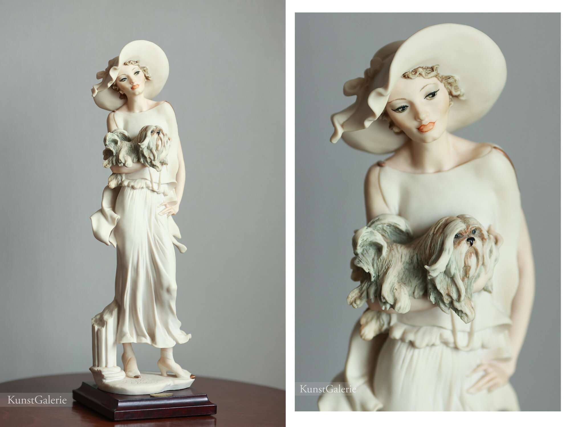 "София с пекинесом" статуэтка Джузеппе Армани Флоренс Каподимонте - Sophia 0636F - Giuseppe Armani Florence Capodimonte