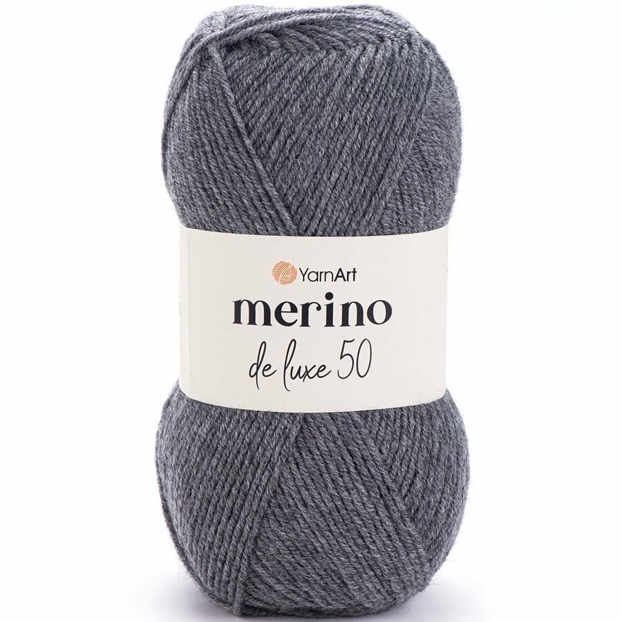 Пряжа Yarnart MERINO DE LUXE 50 179 мышиный (5 мотков)
