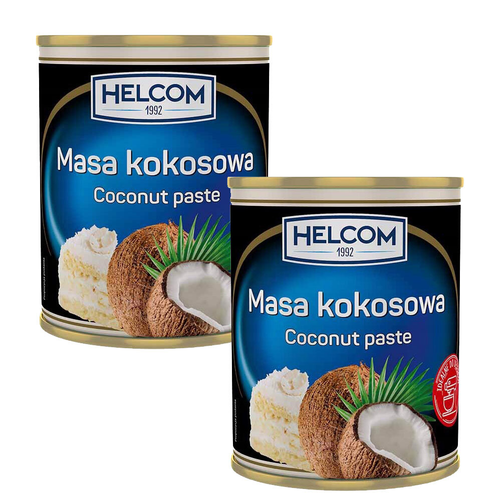 Кокосовая паста Helcom для выпечки и десертов (Польша) 430 гр. х 2 шт.